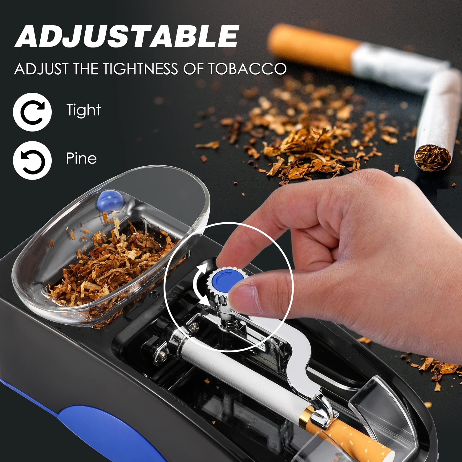 Blue Automatic Electric Rolling Machine – Weed Grinder